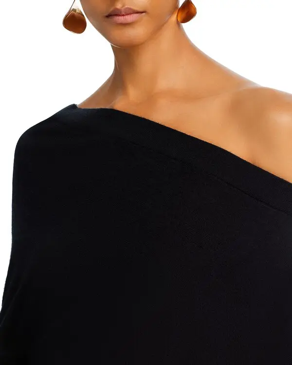 Altuzarra Grainge Cashmere Open Neck Sweater - Black