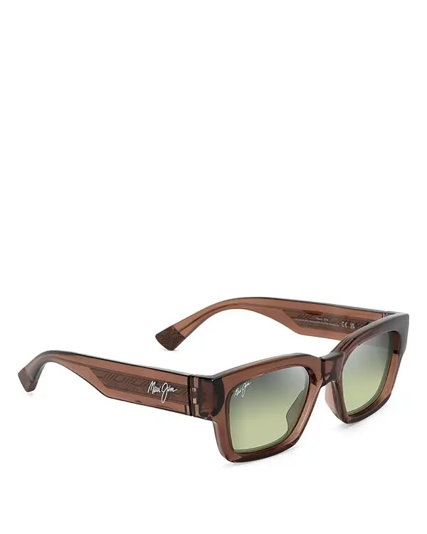 Maui Jim Kenui Rectangular Sunglasses - Brown
