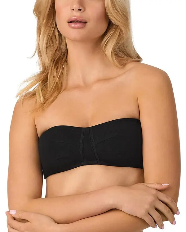 ON GOSSAMER Cabana Strapless Bandeau Bra - Black