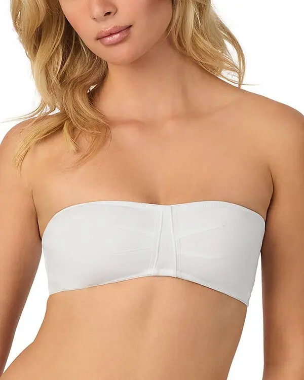 ON GOSSAMER Cabana Strapless Bandeau Bra - White