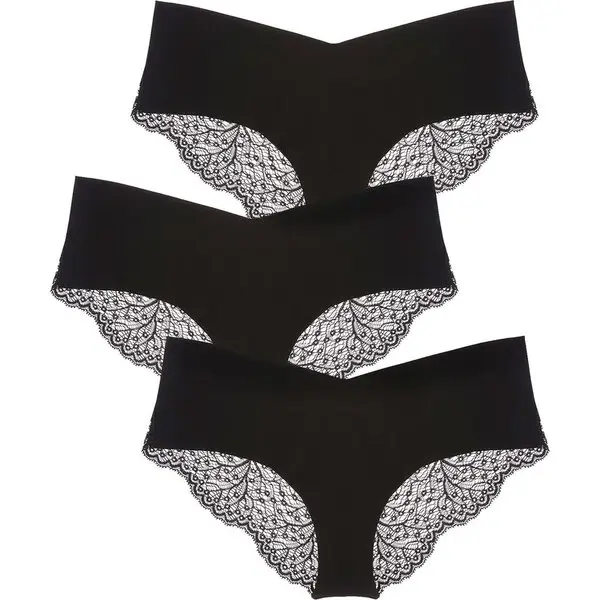 JOURNELLE Allegra Jolie 3-pack Hipster Briefs - Noir