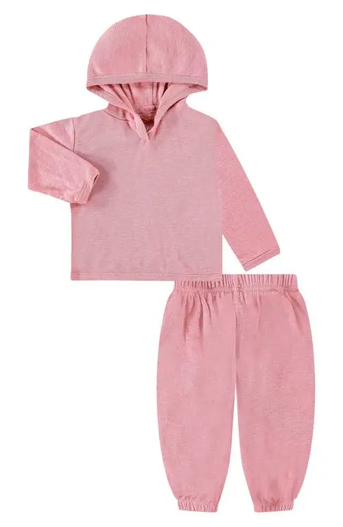 PAIGELAUREN Overdye Hoodie & Pants Set - Pink