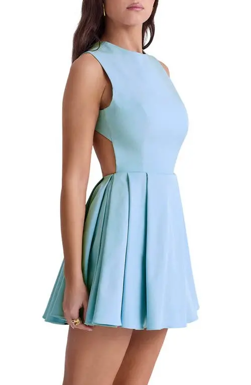 House Of Cb Ingrid Fit & Flare Mini Dress - Cinderella Blue | Editorialist