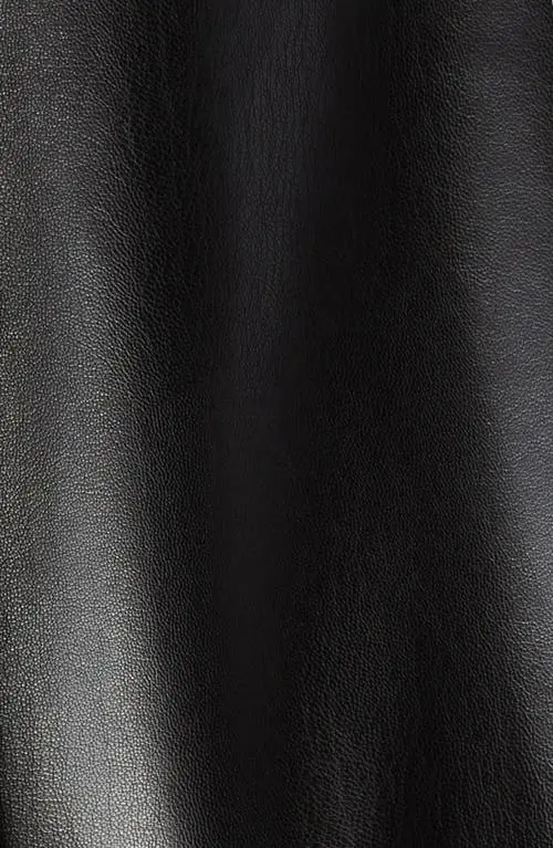 Cinq À Sept Holly Ruffle Faux Leather Jacket - Black