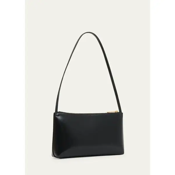 MANSUR GAVRIEL Gaia Leather Shoulder Bag - Black/flam