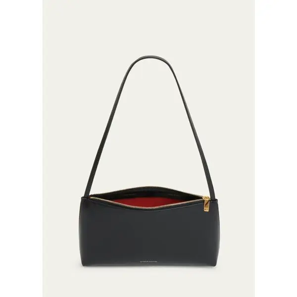 MANSUR GAVRIEL Gaia Leather Shoulder Bag - Black/flam