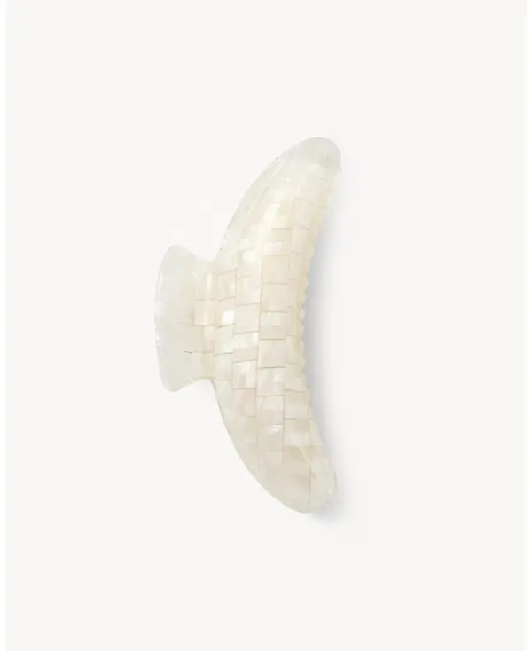 MACHETE Jumbo Heirloom Claw Clip - Opalite Shell Checker