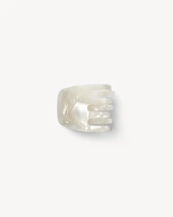 MACHETE Mini Claw Clip - White Shell