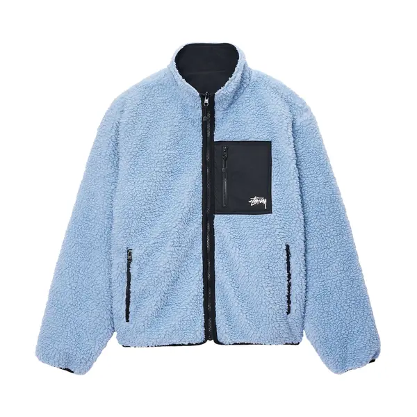 StÜssy Sherpa Reversible Jacket - Blue
