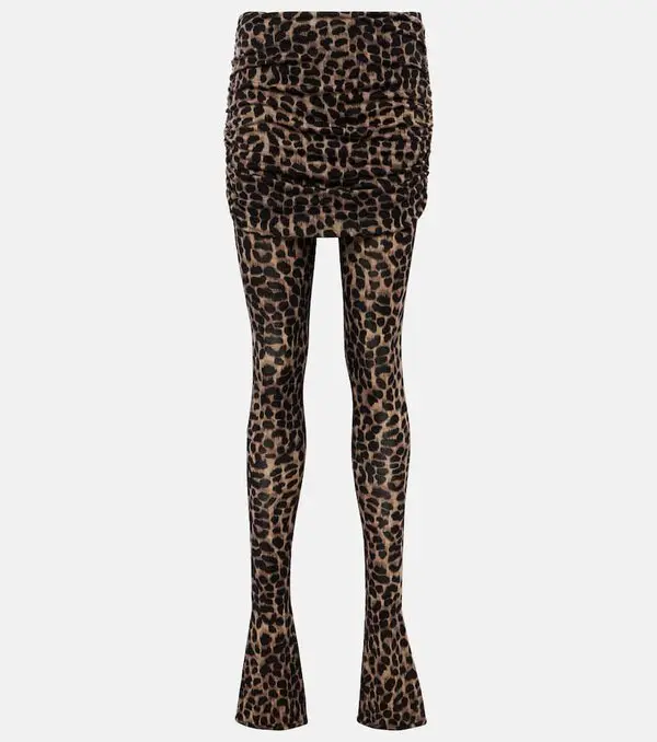 Blumarine Wool Leggings - Beige