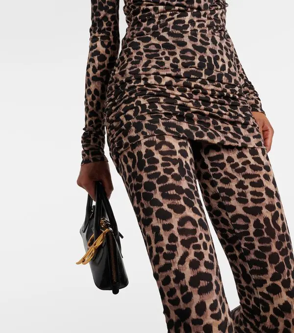 Blumarine Wool Leggings - Beige