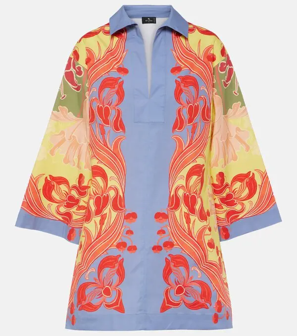 Etro Printed Cotton-blend Shirt - Multicoloured