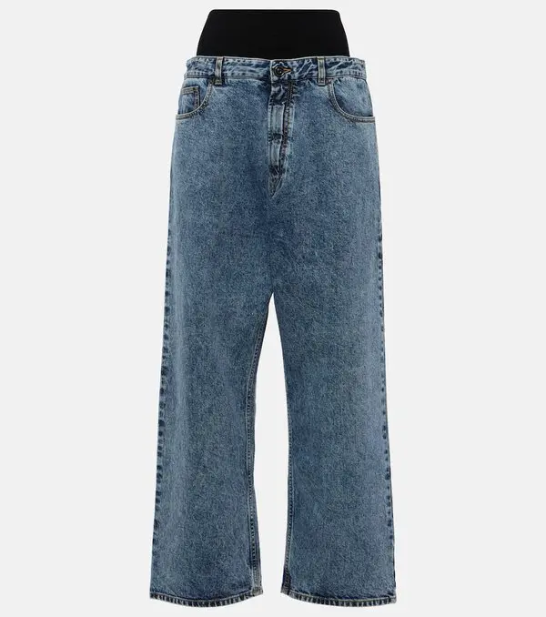 Alaïa Knit Band Straight Jeans