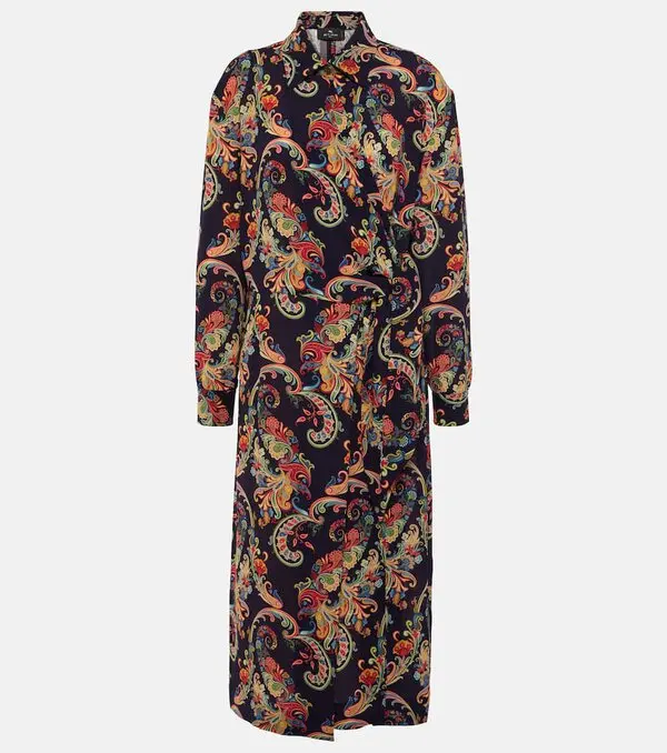 Etro Paisley Print Shirt Dress