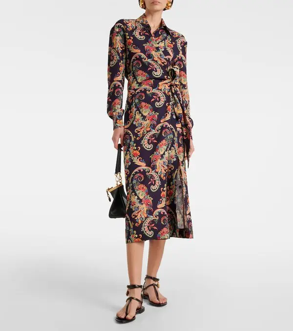 Etro Paisley Print Shirt Dress