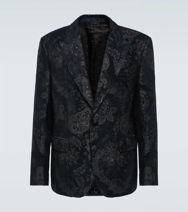 Etro Jacquard Velvet Blazer