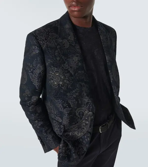 Etro Jacquard Velvet Blazer