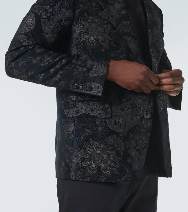 Etro Jacquard Velvet Blazer