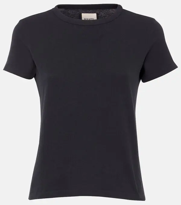 Khaite Samson Cotton Jersey T-shirt - Black