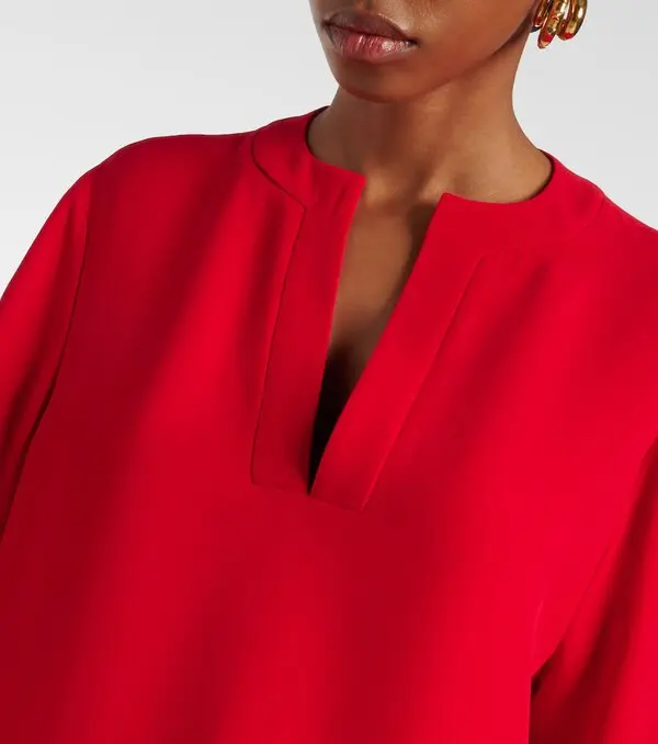 Valentino Garavani Vgold Cady Couture Top - Red