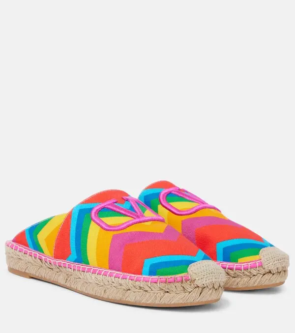 Valentino Garavani Vlogo Canvas Espadrilles - Multicoloured