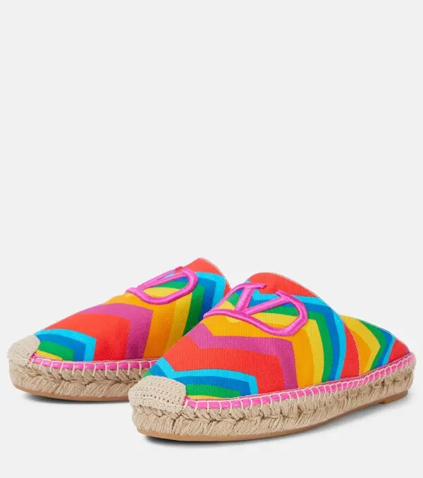 Valentino Garavani Vlogo Canvas Espadrilles