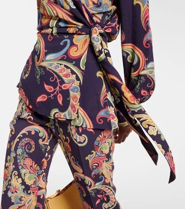 Etro Printed Wrap Top