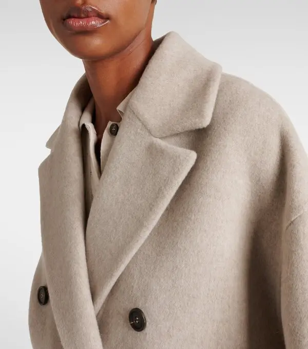 Brunello Cucinelli Cropped Wool And Cashmere Coat