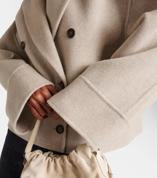 Brunello Cucinelli Cropped Wool And Cashmere Coat