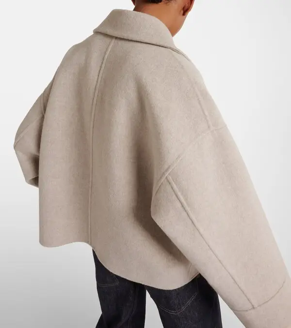Brunello Cucinelli Cropped Wool And Cashmere Coat