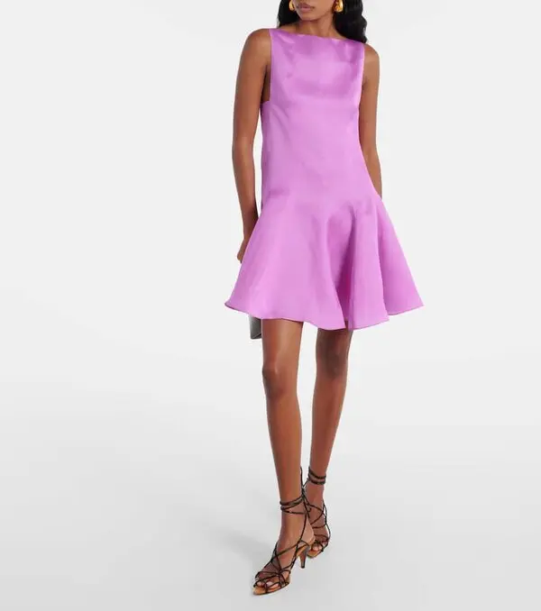 Khaite Mags Mini Dress - Purple