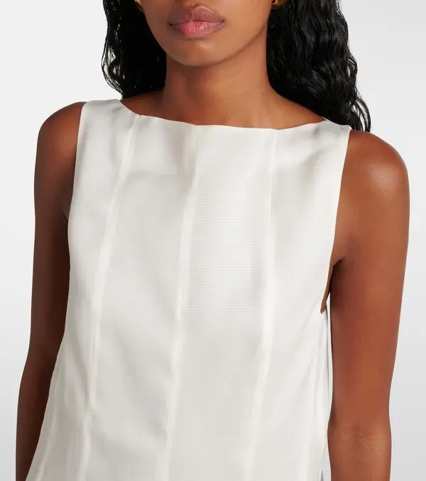 Khaite Mags Mini Dress - White