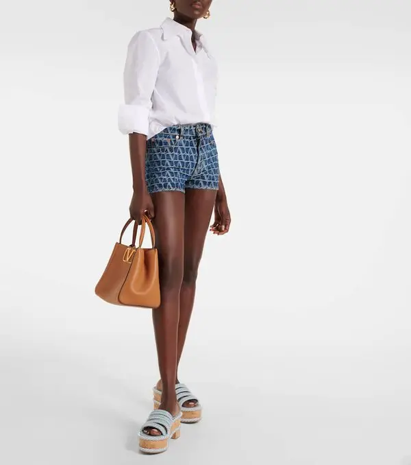 Valentino Garavani Vlogo Summerblocks Platform Mules - Blue