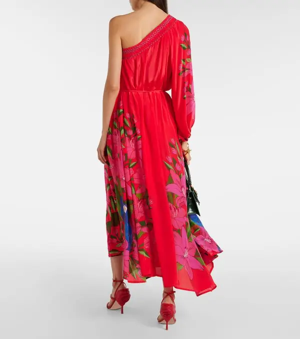 Farm Rio Summer Foliage Midi Dress In Multicoloured - 30% Off | Editorialist