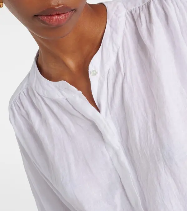 Velvet By Graham & Spencer Avis Linen Blouse