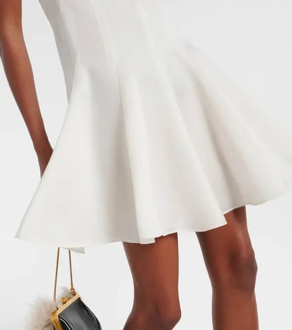 Khaite Mags Silk Mini Dress - White