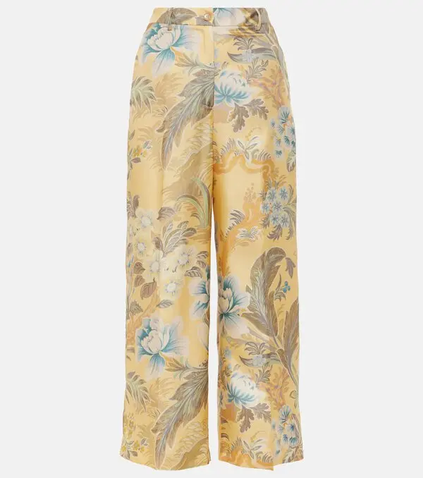 Etro Printed Wide-leg Pants