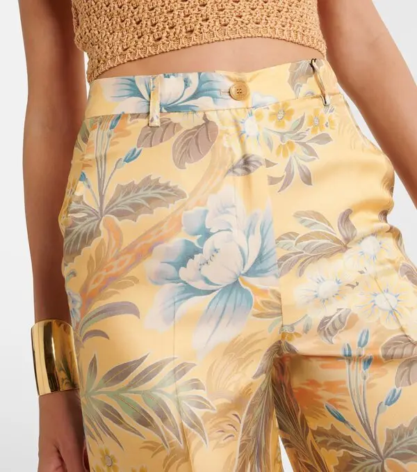 Etro Printed Wide-leg Pants