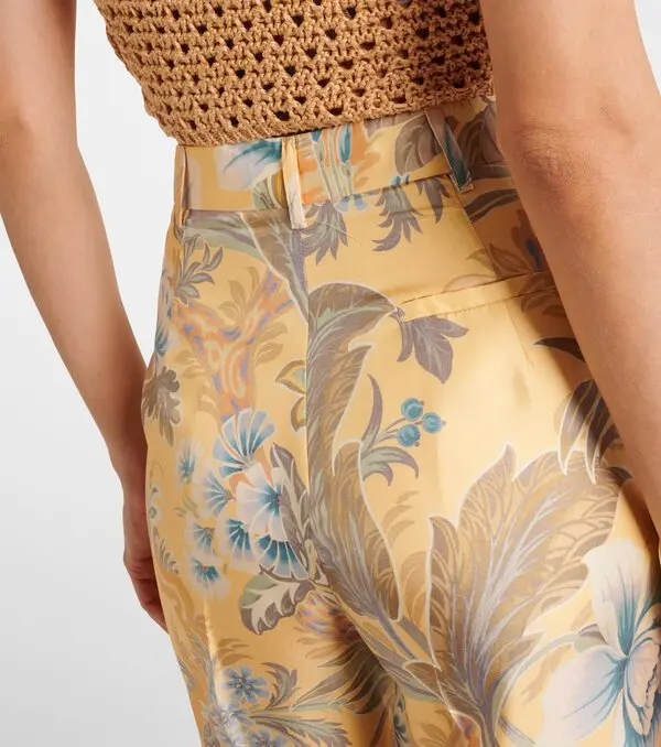 Etro Printed Wide-leg Pants