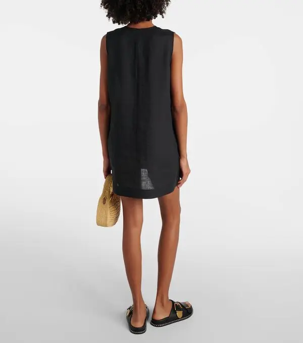 Asceno Derya Linen Minidress
