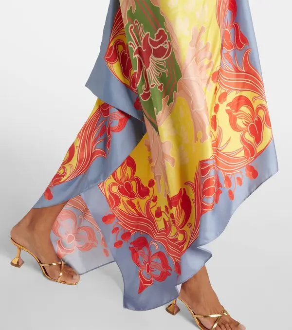 Etro Printed Halterneck Silk Dress - Multicoloured