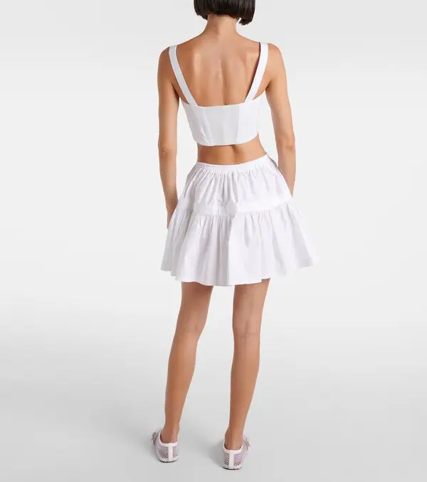 Alaïa Cotton Crop Top