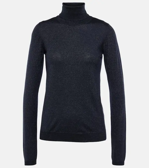 Brunello Cucinelli Turtleneck Top - Blue