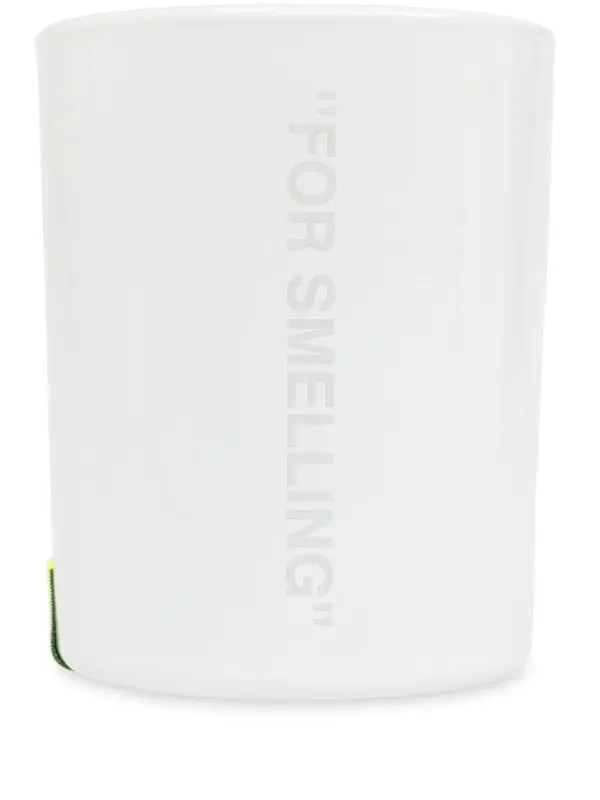 Off-White Wax Candle