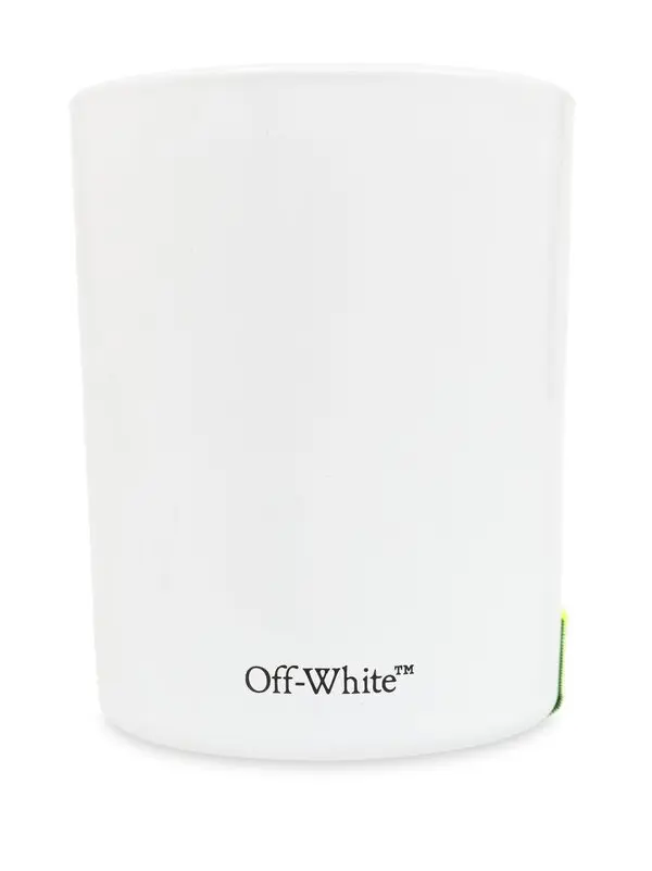 Off-White Wax Candle