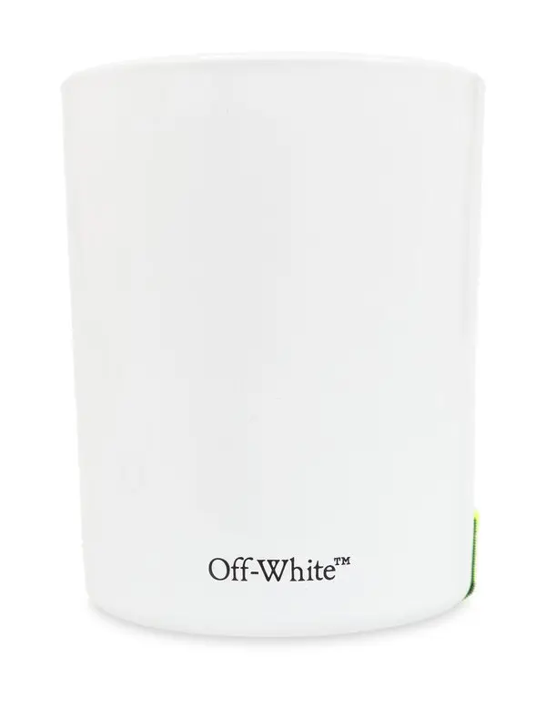 Off-White Wax Candle