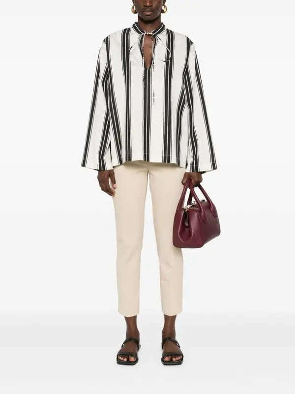 Max Mara Pegno Cropped Trousers - Neutrals