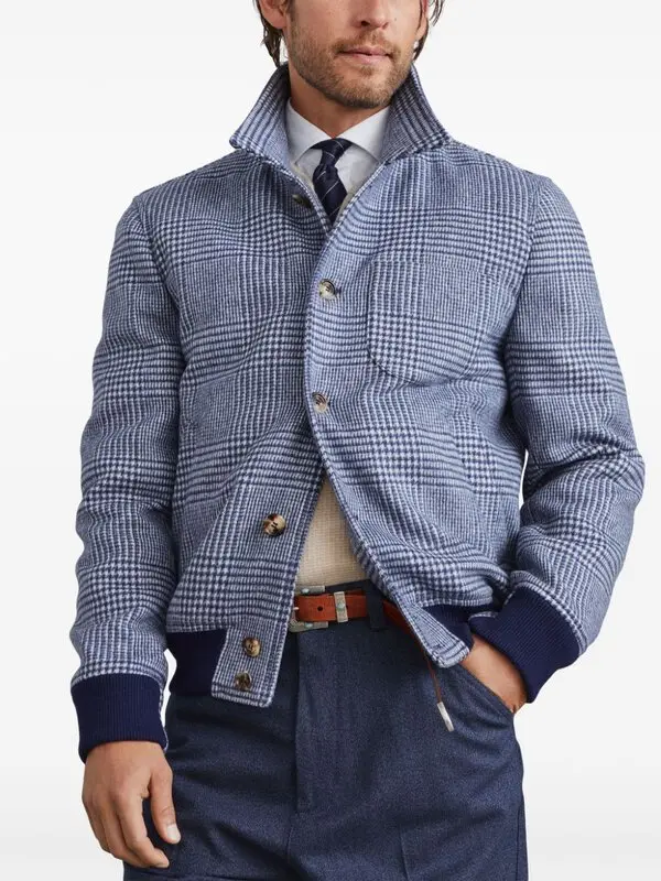 Brunello Cucinelli Checked Shirt Jacket