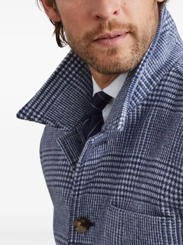Brunello Cucinelli Checked Shirt Jacket