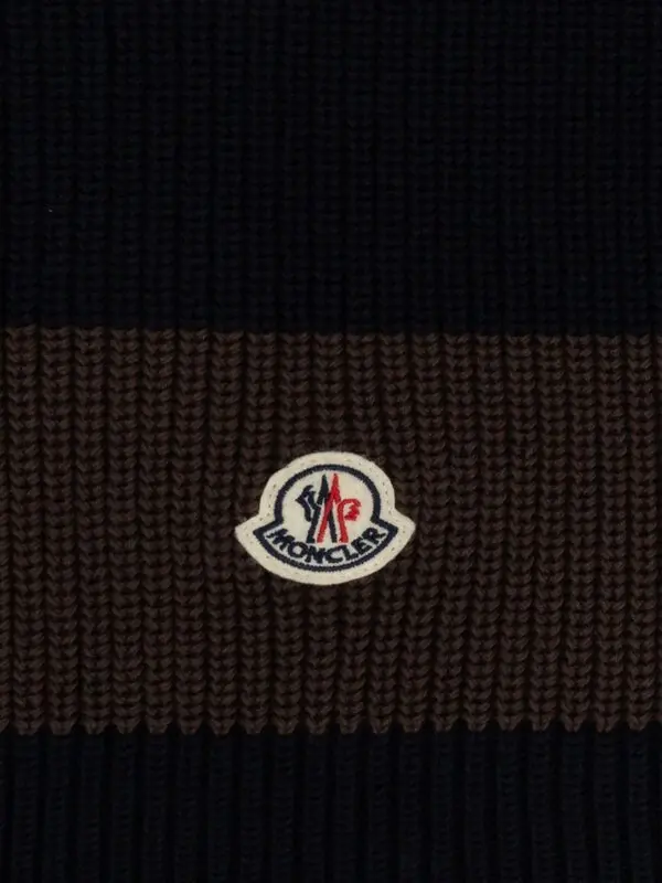 Moncler Striped Cotton Scarf